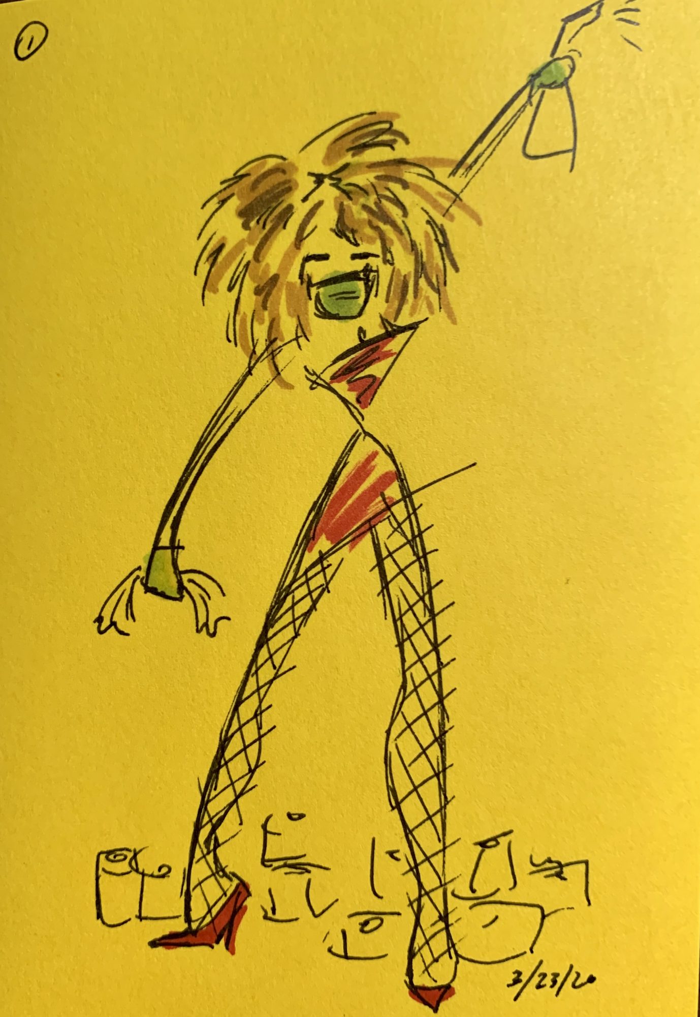 A Post It Pastime - lockdown doodles by Justin T Russo - Bear World Magazine